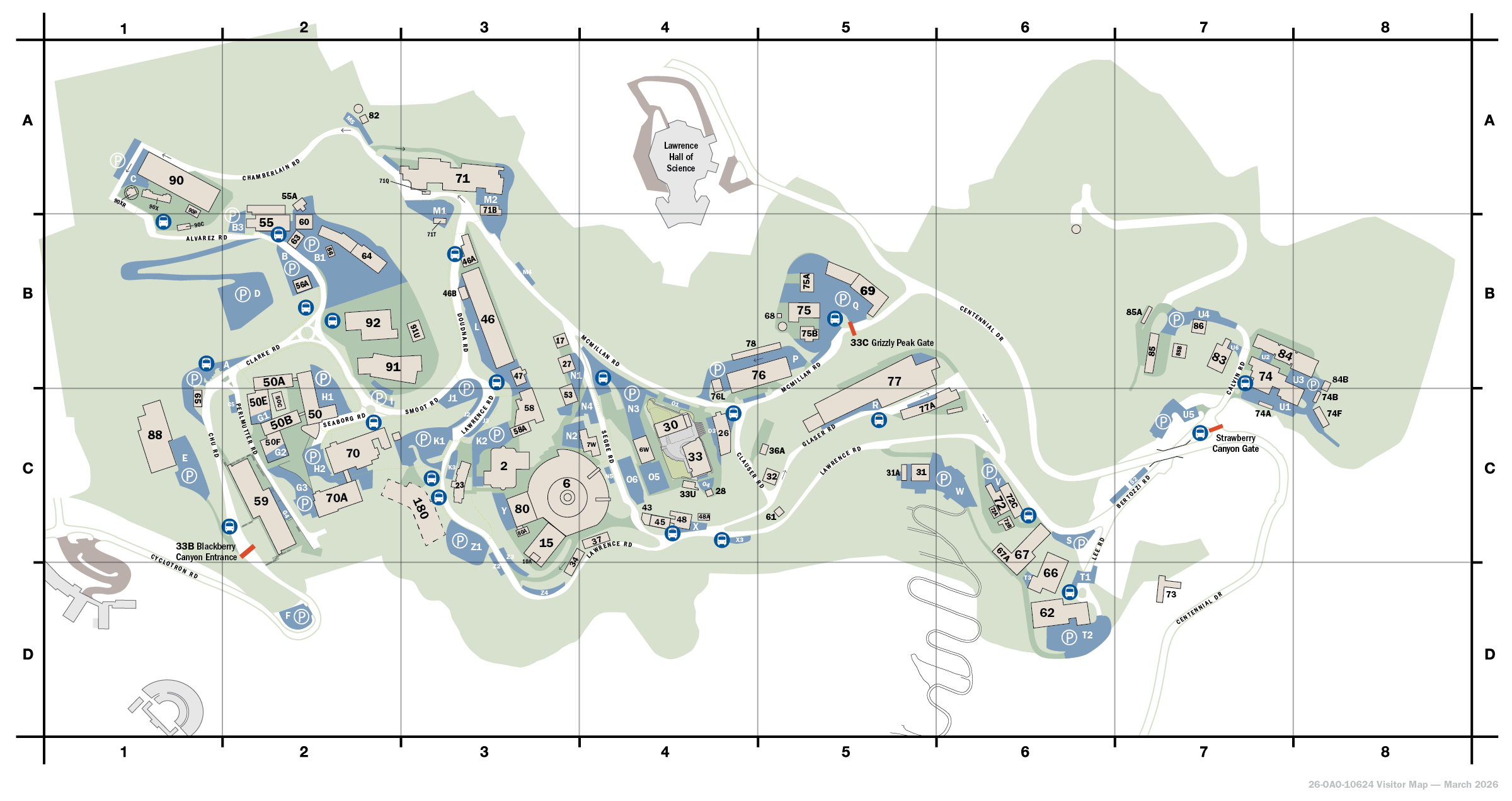 Berkeley Lab Site Map